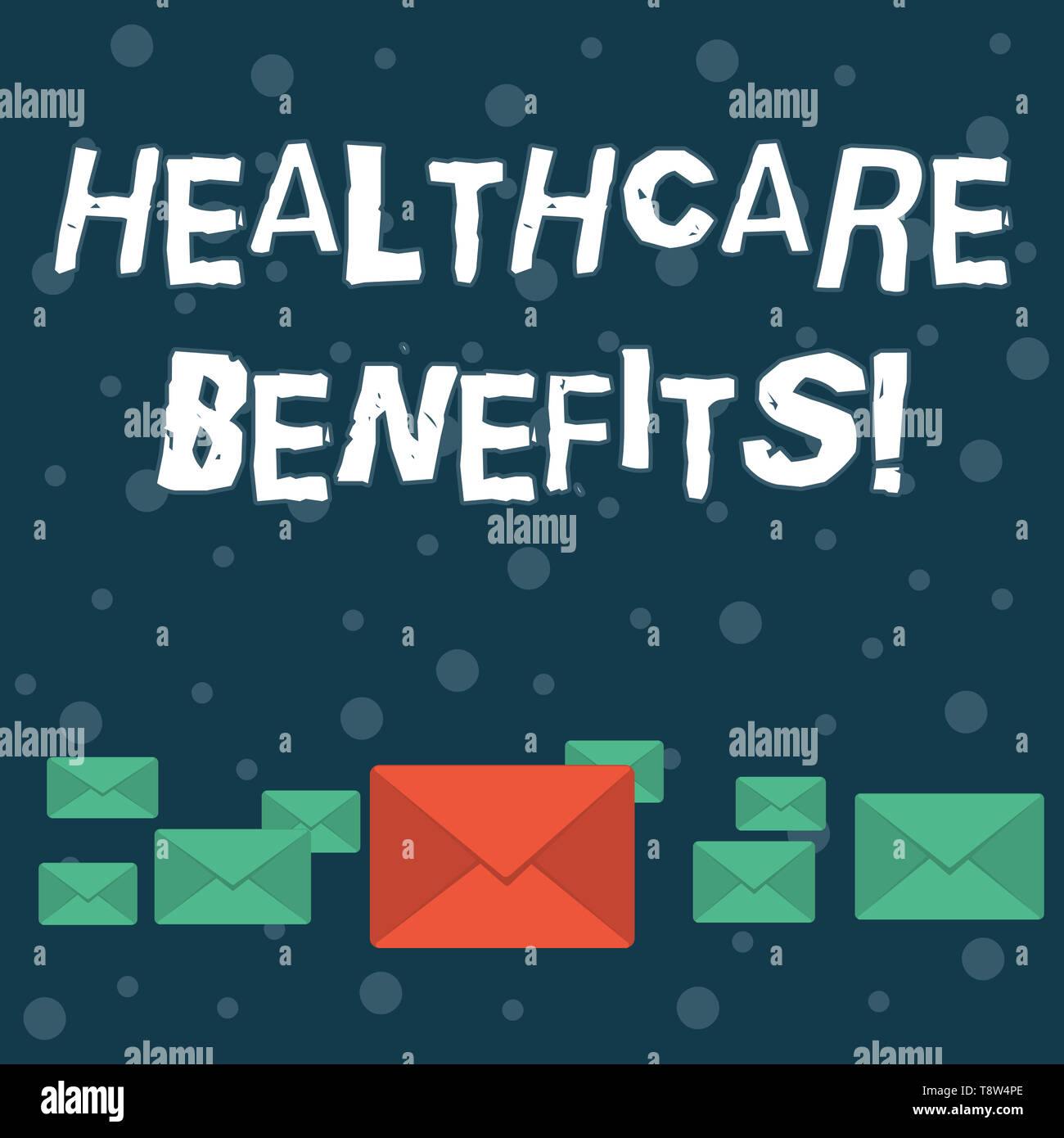 Writing note showing Healthcare Benefits. Business concept for use the ...