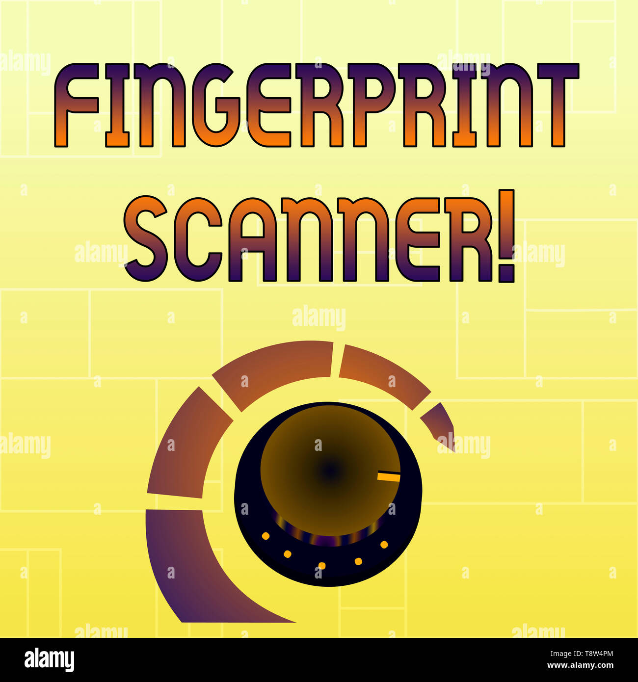 Handwriting text Fingerprint Scanner. Conceptual photo Use fingerprint ...