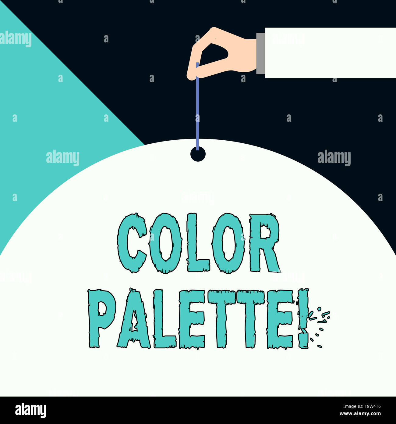 Writing note showing Color Palette. Business concept for full range of ...