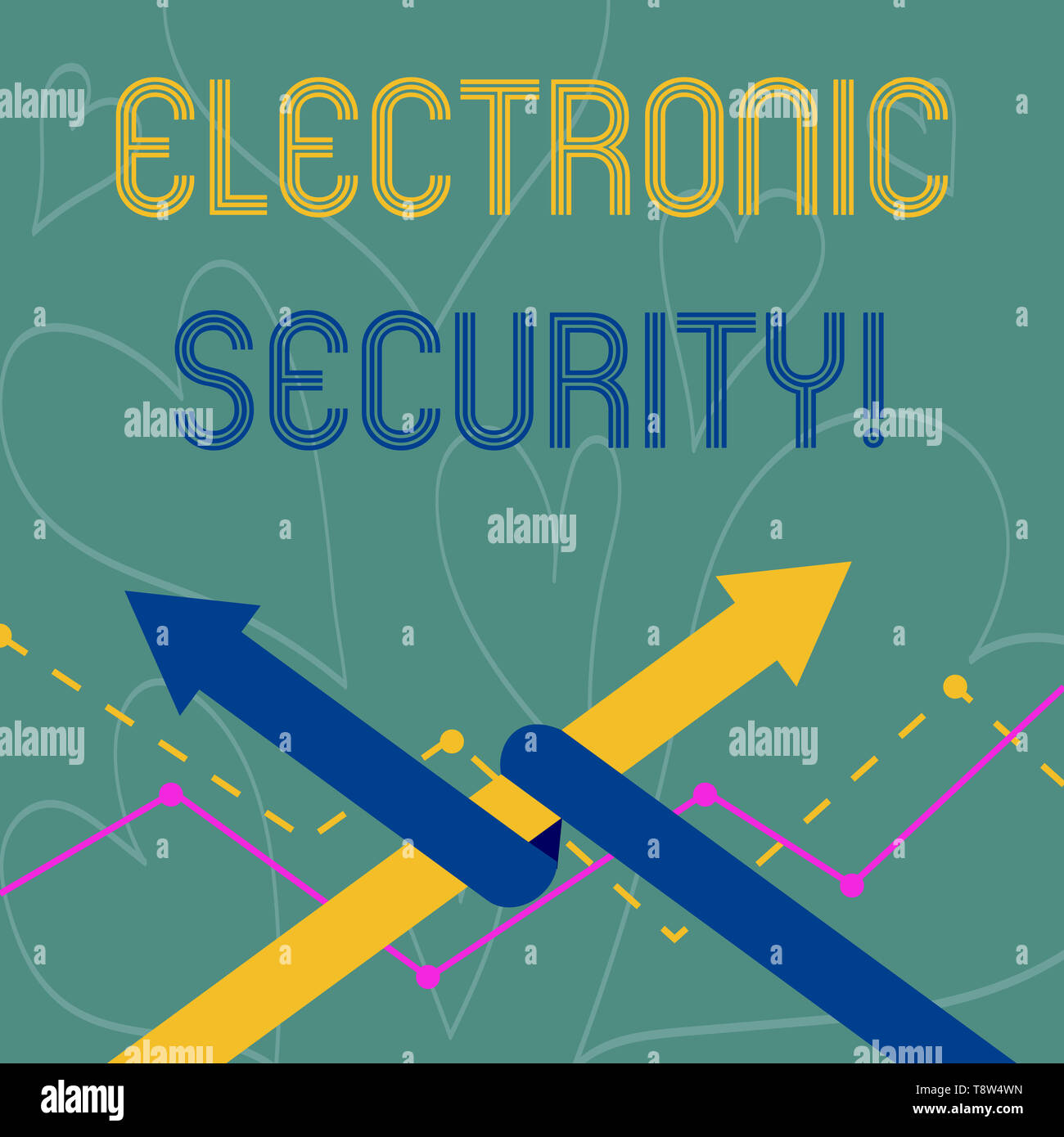 Conceptual hand writing showing Electronic Security. Concept meaning ...
