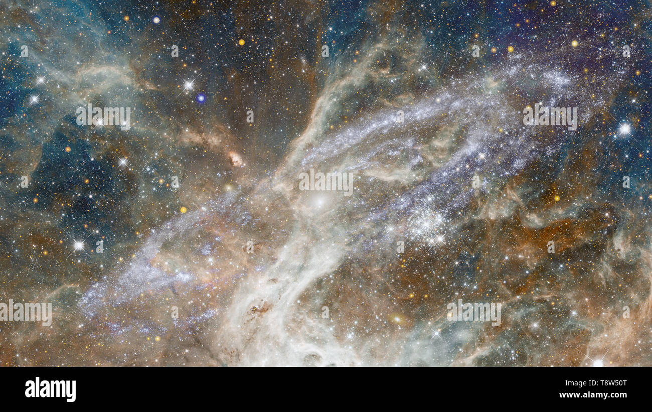 Universe filled with stars, nebula and galaxy. Elements of this image ...