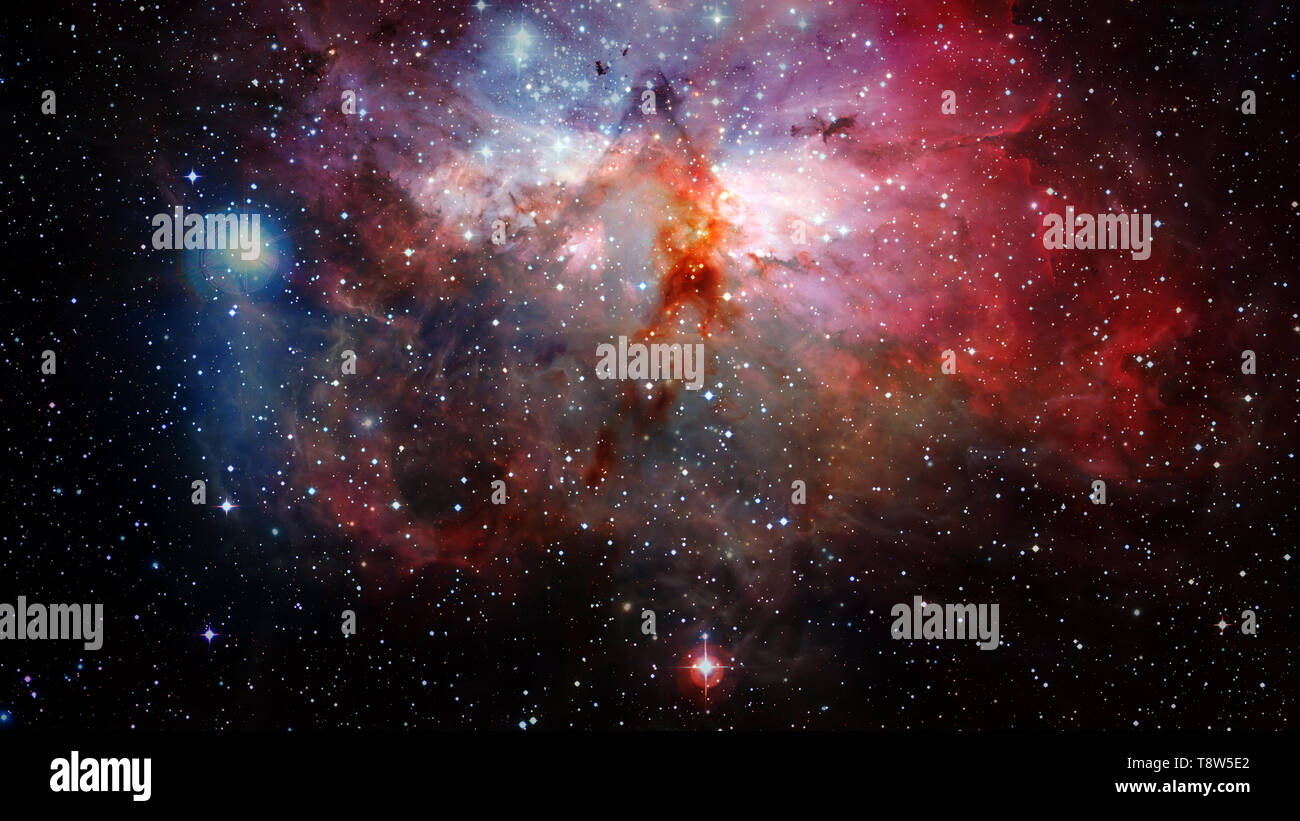 Cosmic landscape, beautiful science fiction wallpaper with endless deep ...