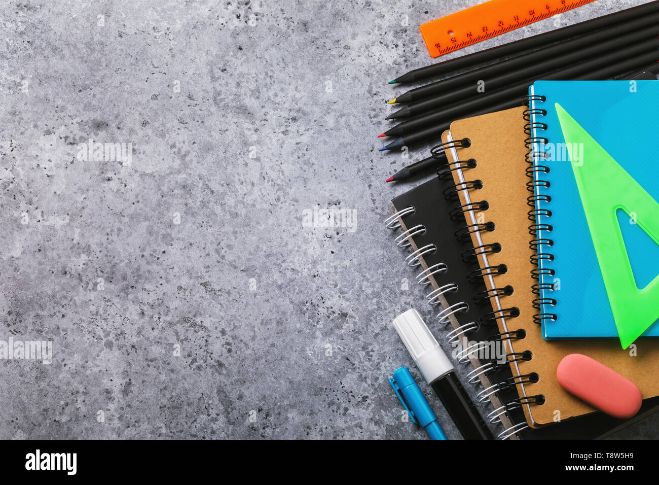 Pencil rubber ruler hi-res stock photography and images - Alamy