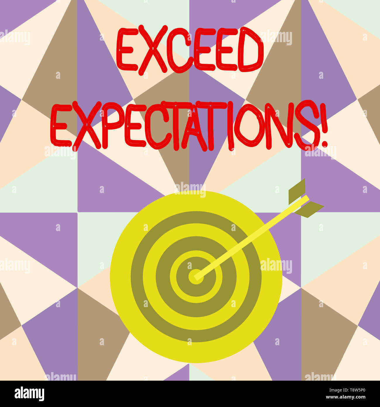Writing note showing Exceed Expectations. Business concept for able to ...