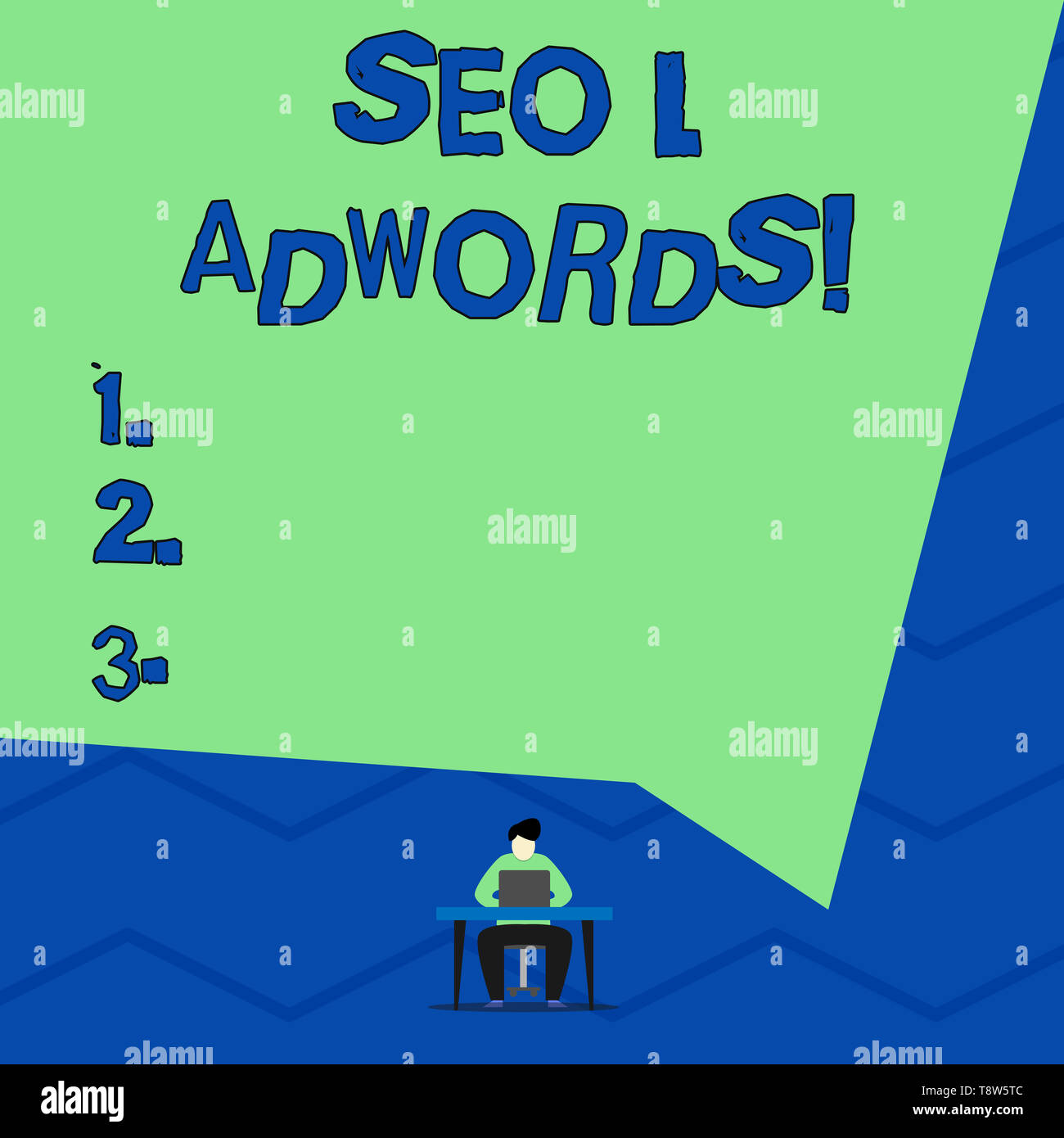 Conceptual hand writing showing Seo And Adwords. Concept meaning they ...