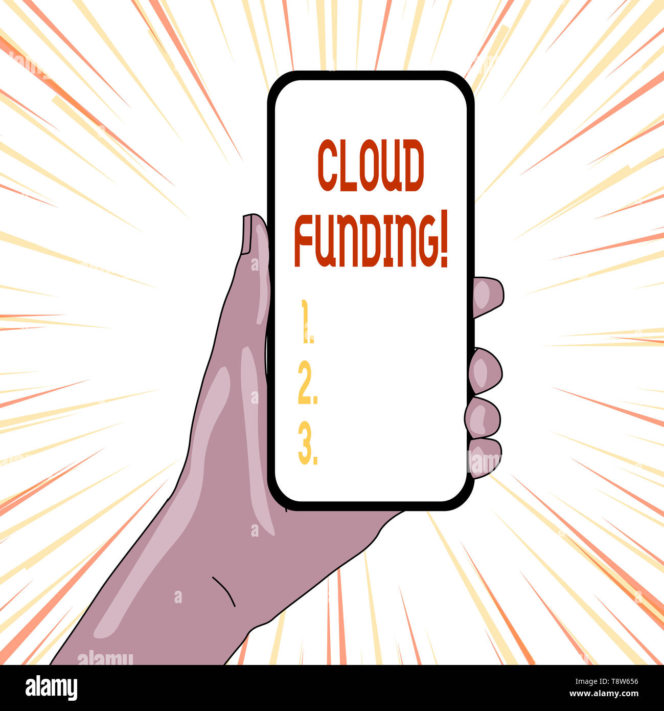 Text sign showing Cloud Funding. Business photo showcasing Financiers ...