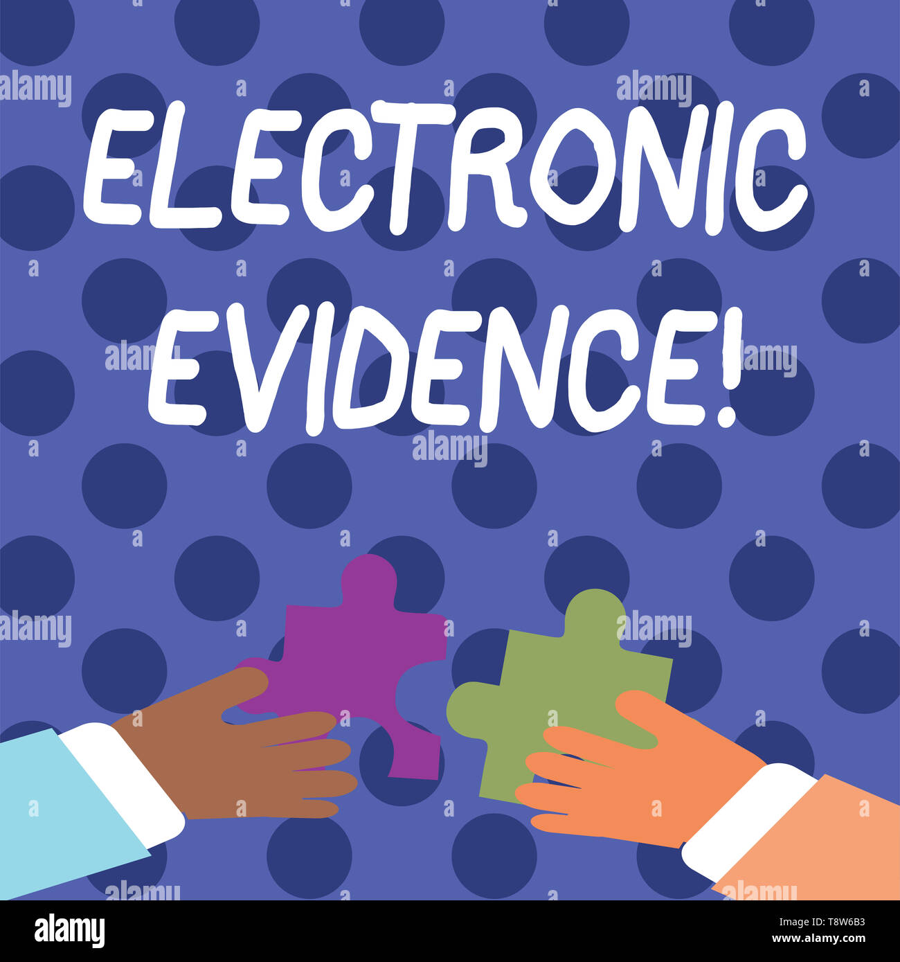 Handwriting text writing Electronic Evidence. Conceptual photo ...