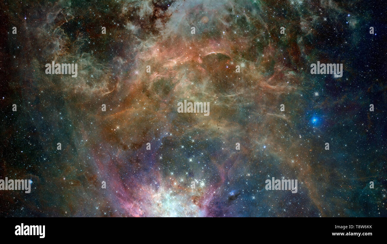 Universe filled with stars, nebula and galaxy. Elements of this image ...