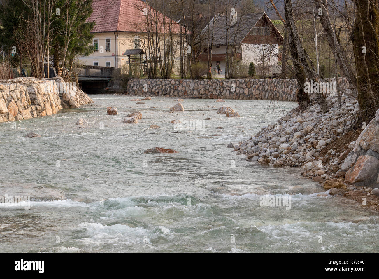 big rocks in river Stock Photo - Alamy