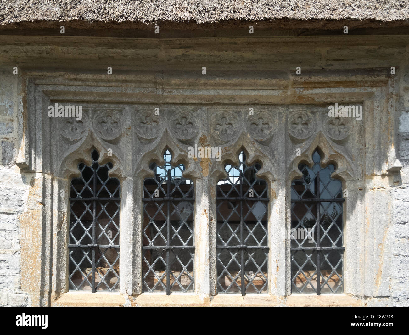 the exterior of the National Trusts Priests House at Muchelney in ...
