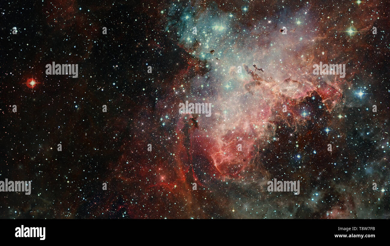 Galaxy and nebula in outer space. Elements of this image furnished by ...