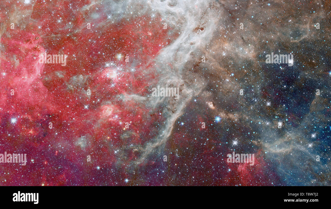 Universe filled with stars, nebula and galaxy. Elements of this image ...