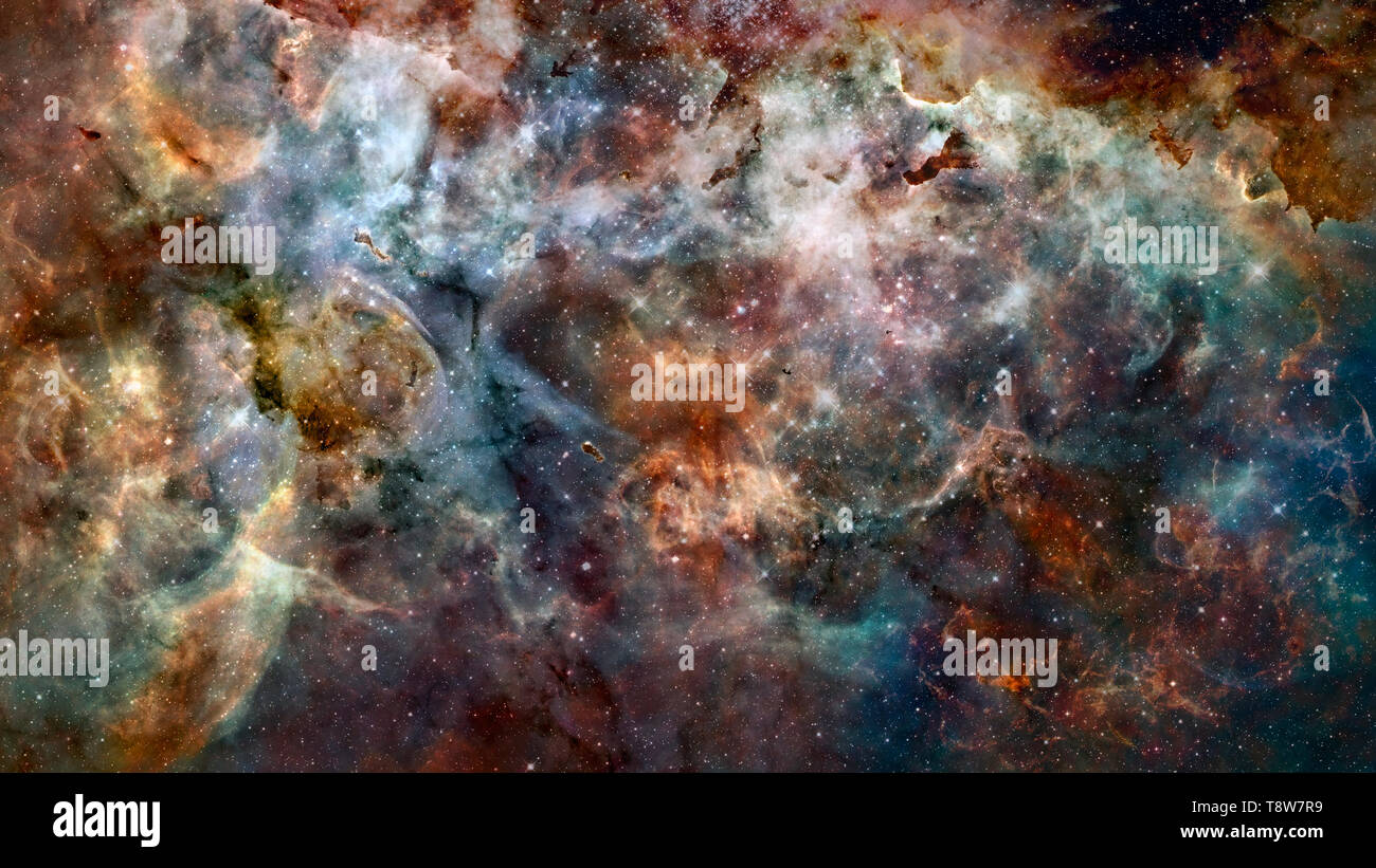 Nebula and stars in outer space. Elements of this image furnished by ...