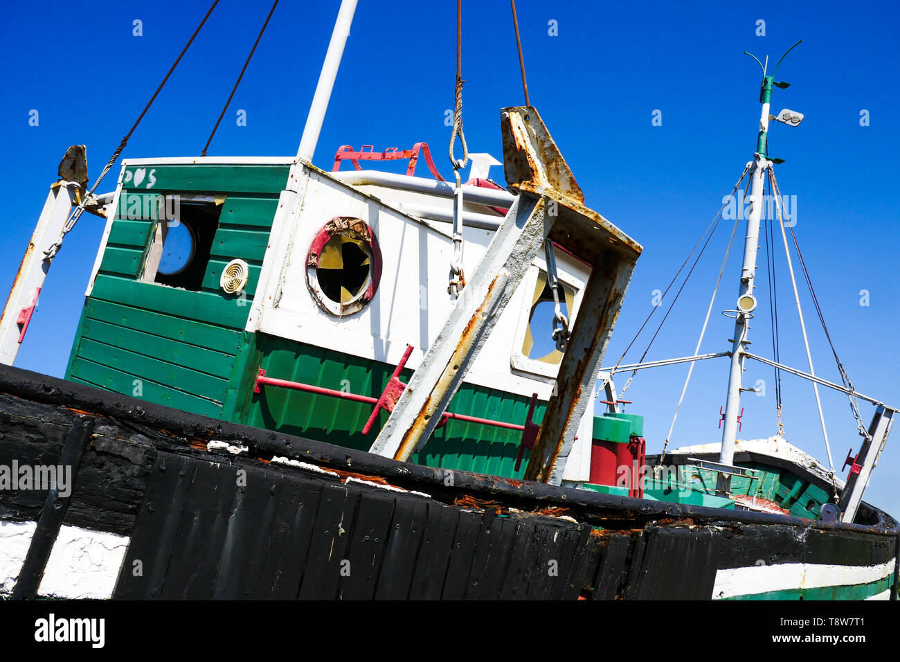 Fishing ship wreck, Le Crotois, Bay of Somme, Hauts-de-France, France ...