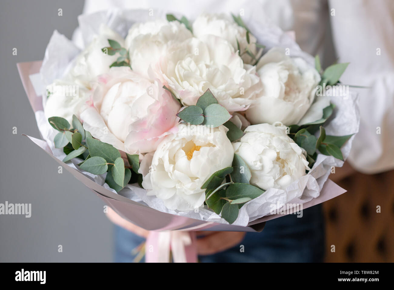 White Peony Boutonniere