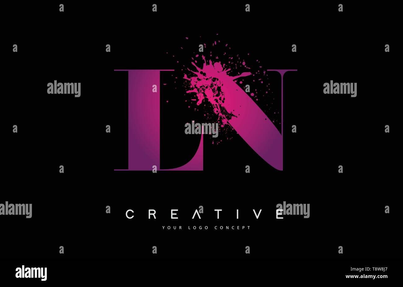 Letter n l logo Stock Vector Images - Alamy