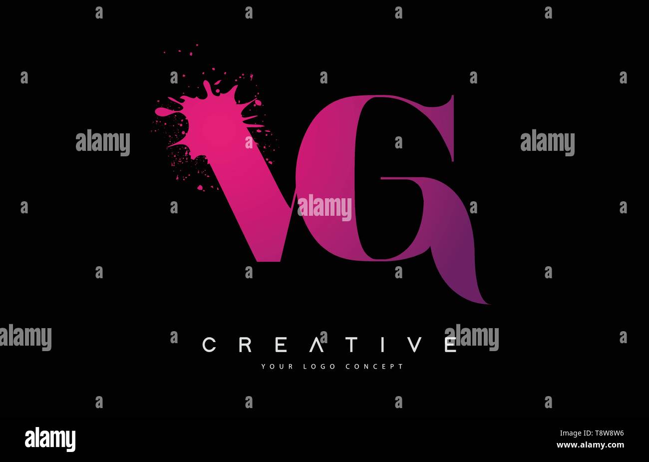 V g letter Stock Vector Images - Alamy