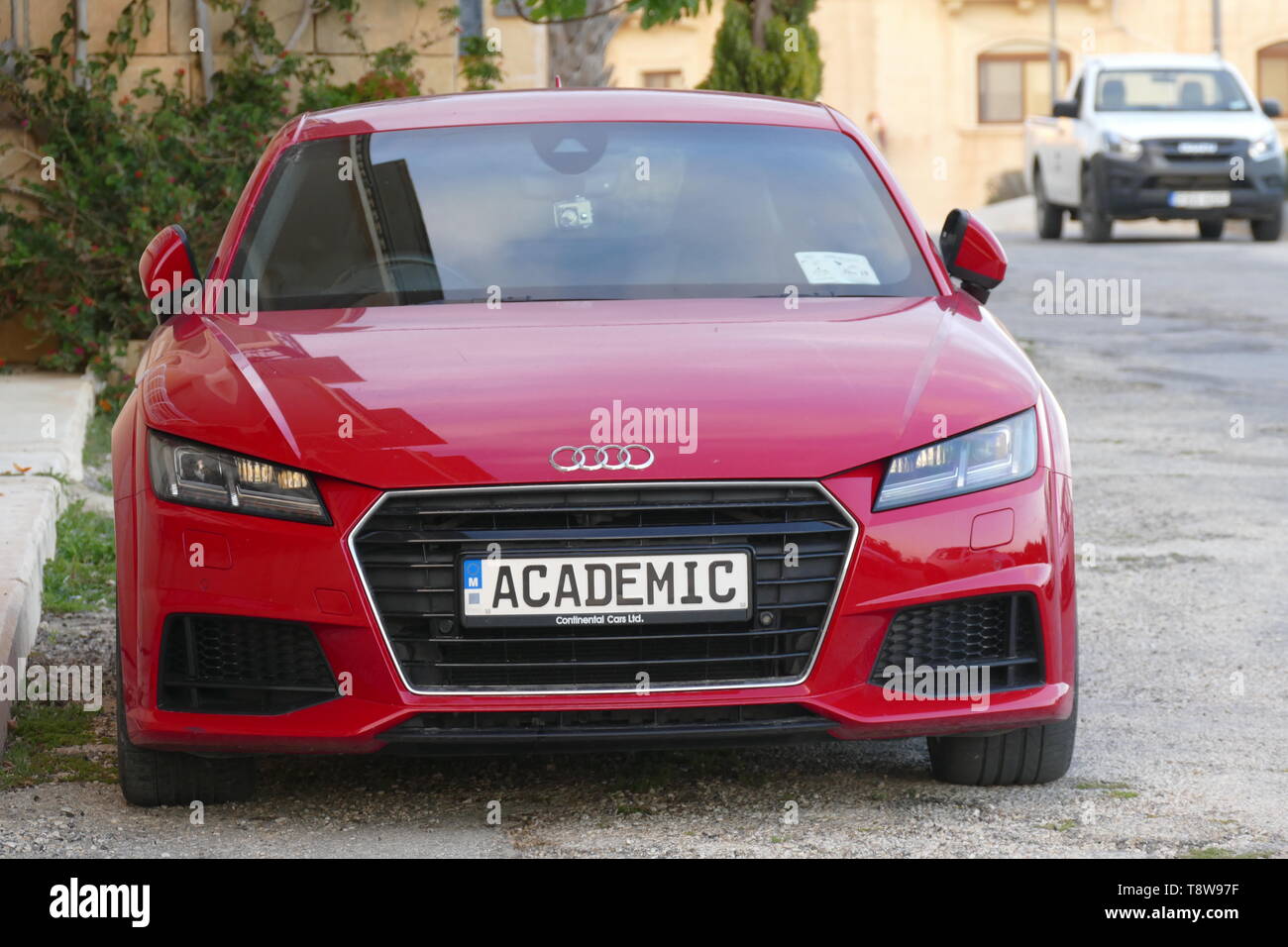A car with an unusual number plate pictured on the island of Gozo in ...
