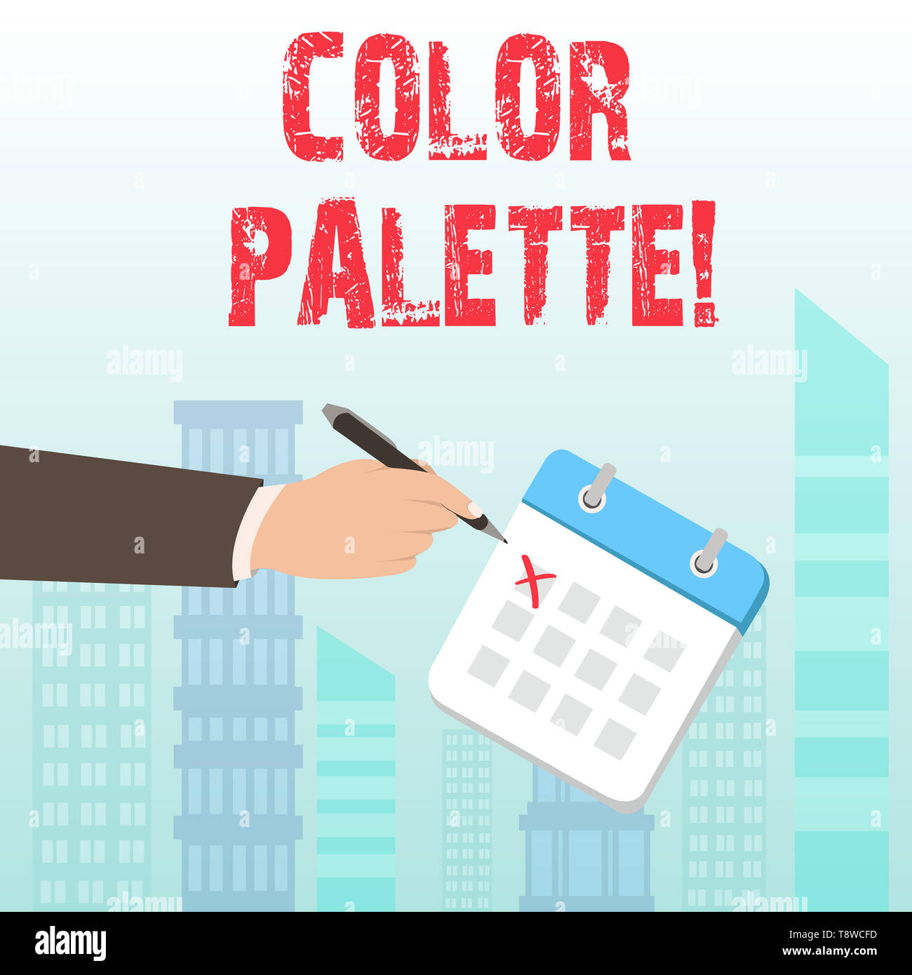 Word writing text Color Palette. Business photo showcasing full range ...