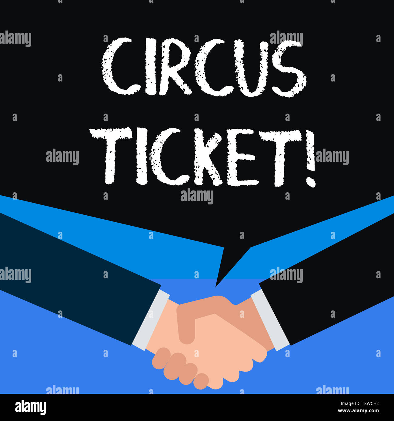 Writing note showing Circus Ticket. Business concept for card that ...