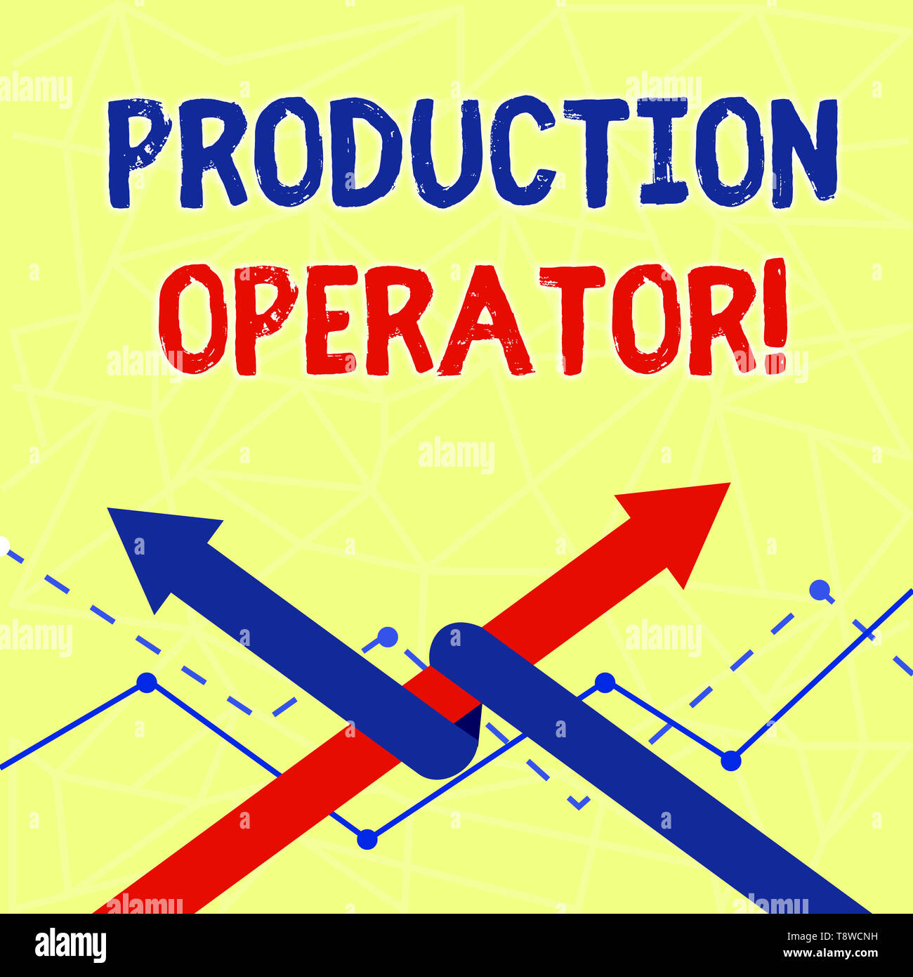 Writing note showing Production Operator. Business concept for control ...