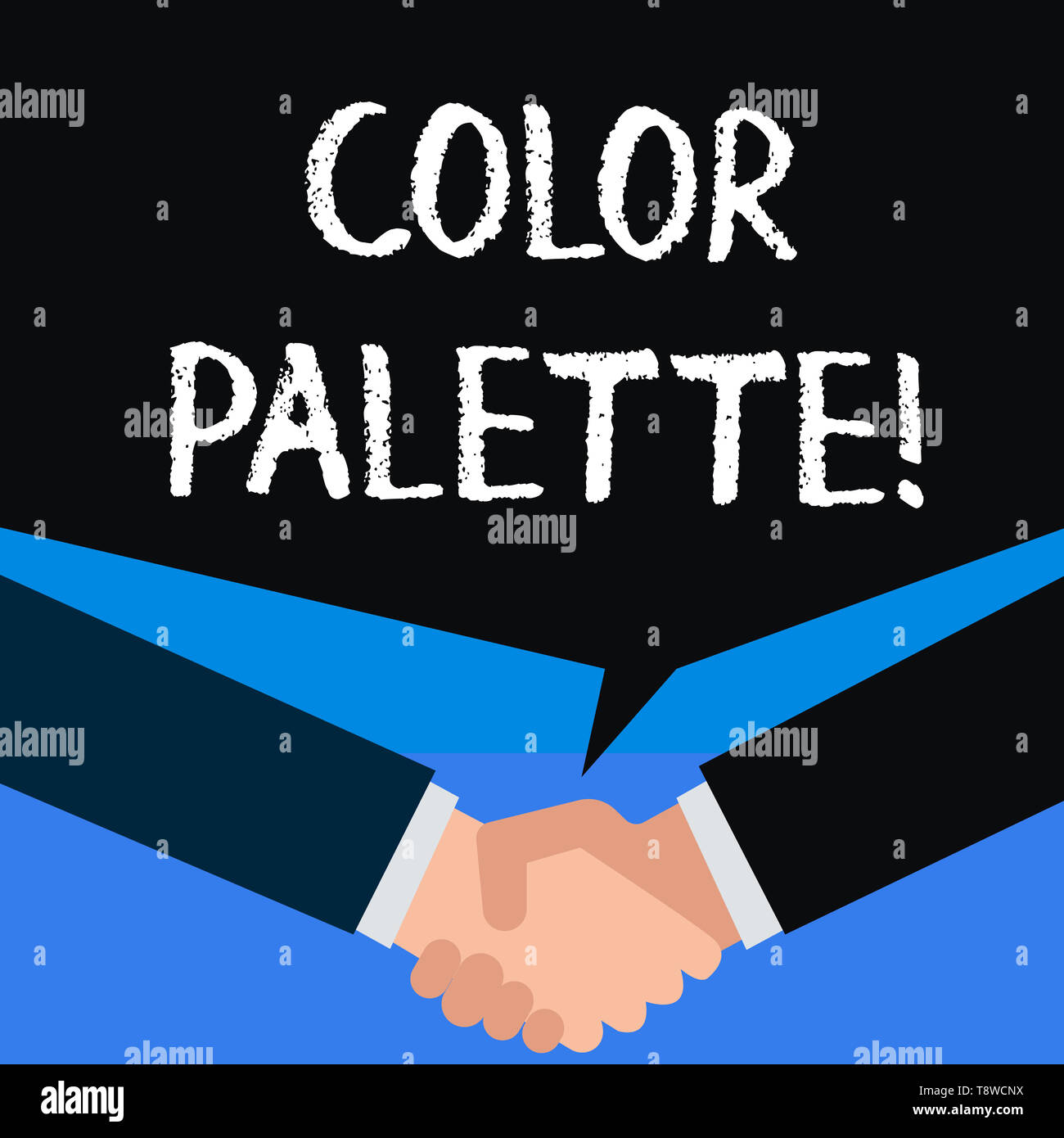 Writing note showing Color Palette. Business concept for full range of ...