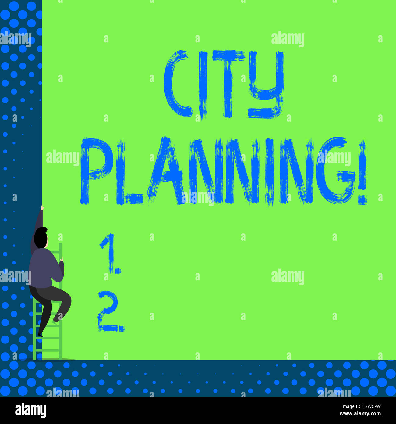 Handwriting text City Planning. Conceptual photo the planning and ...