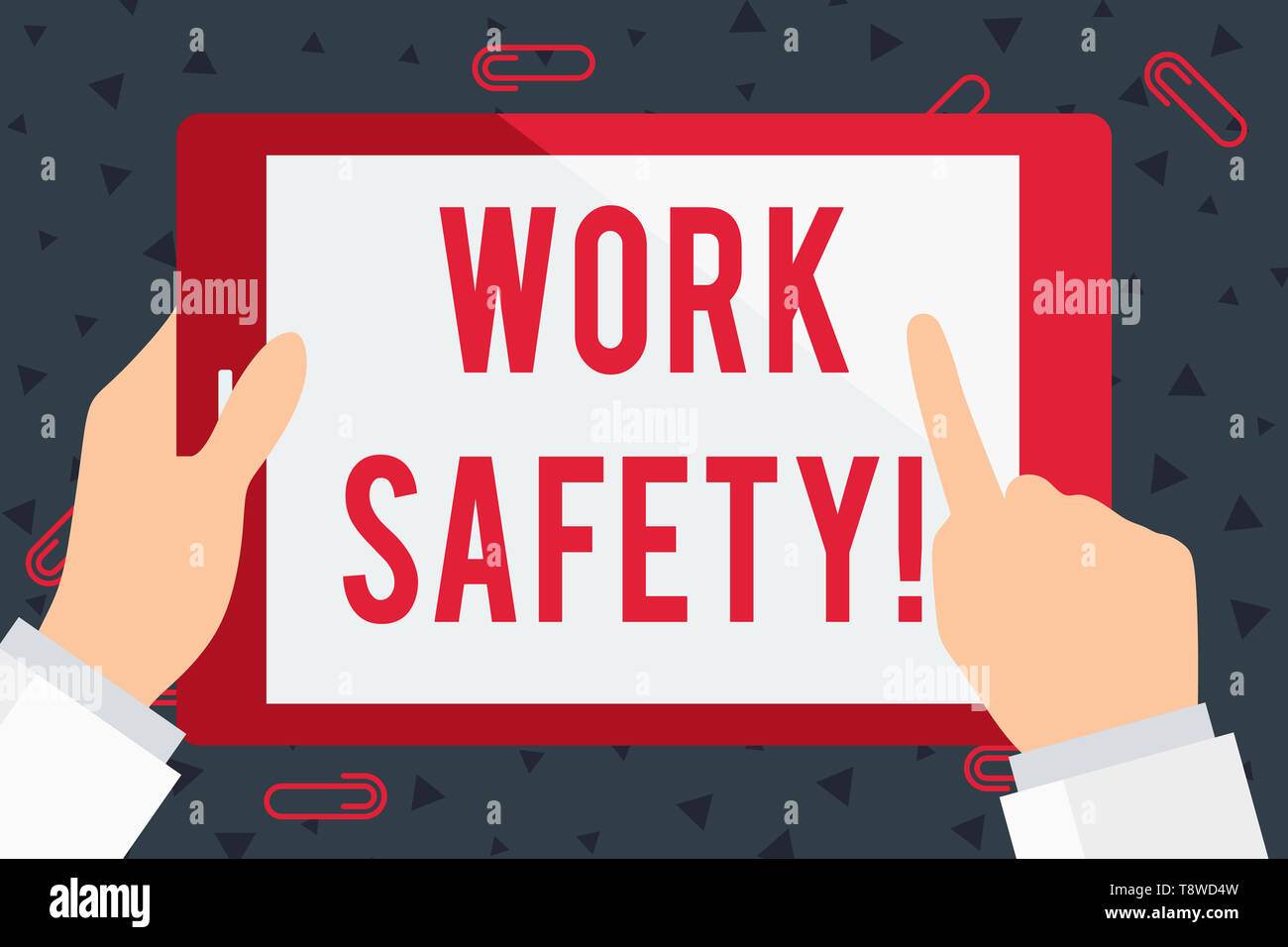 Handwriting text Work Safety. Conceptual photo policies and procedures ...