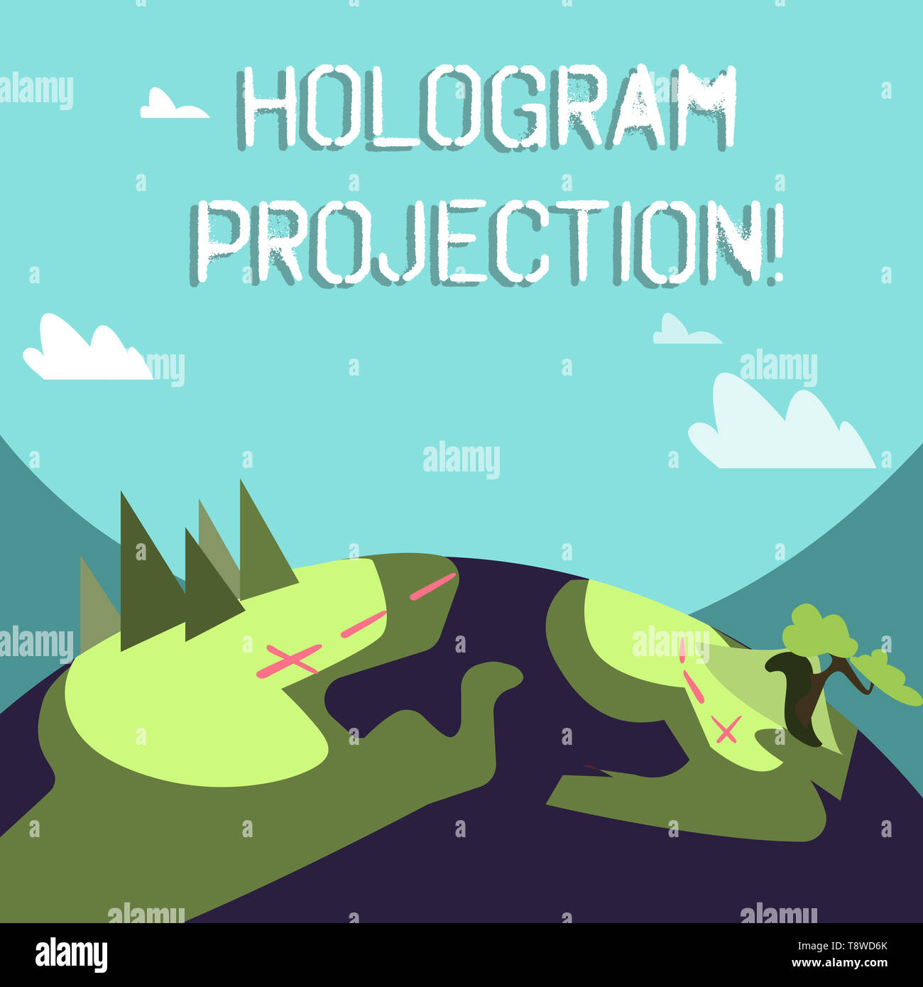 Hologram word cloud concept virtual hi-res stock photography and images ...