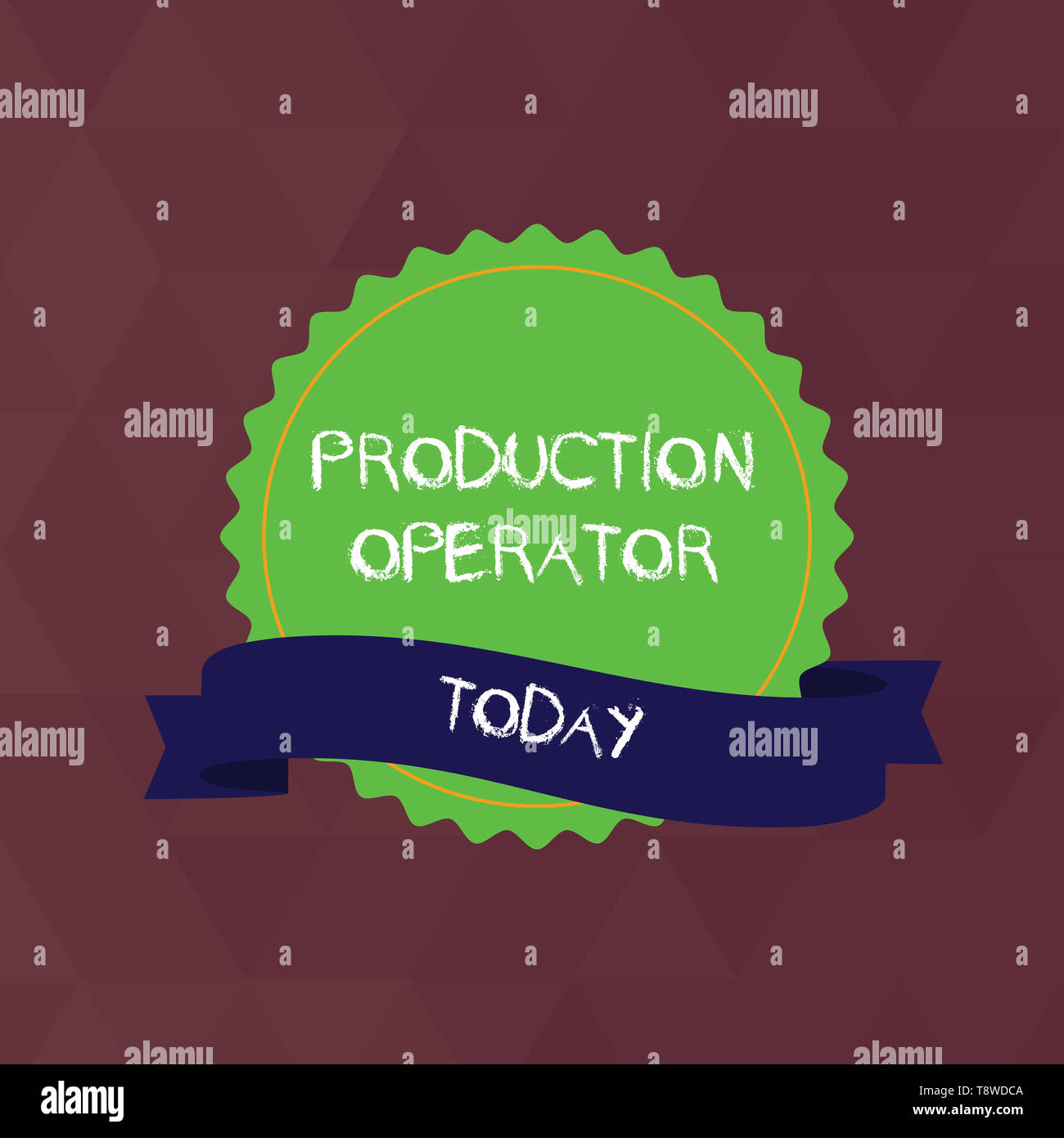 Writing note showing Production Operator. Business concept for control ...