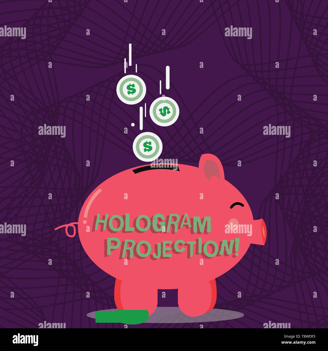 Text sign showing Hologram Projection. Business photo showcasing ...