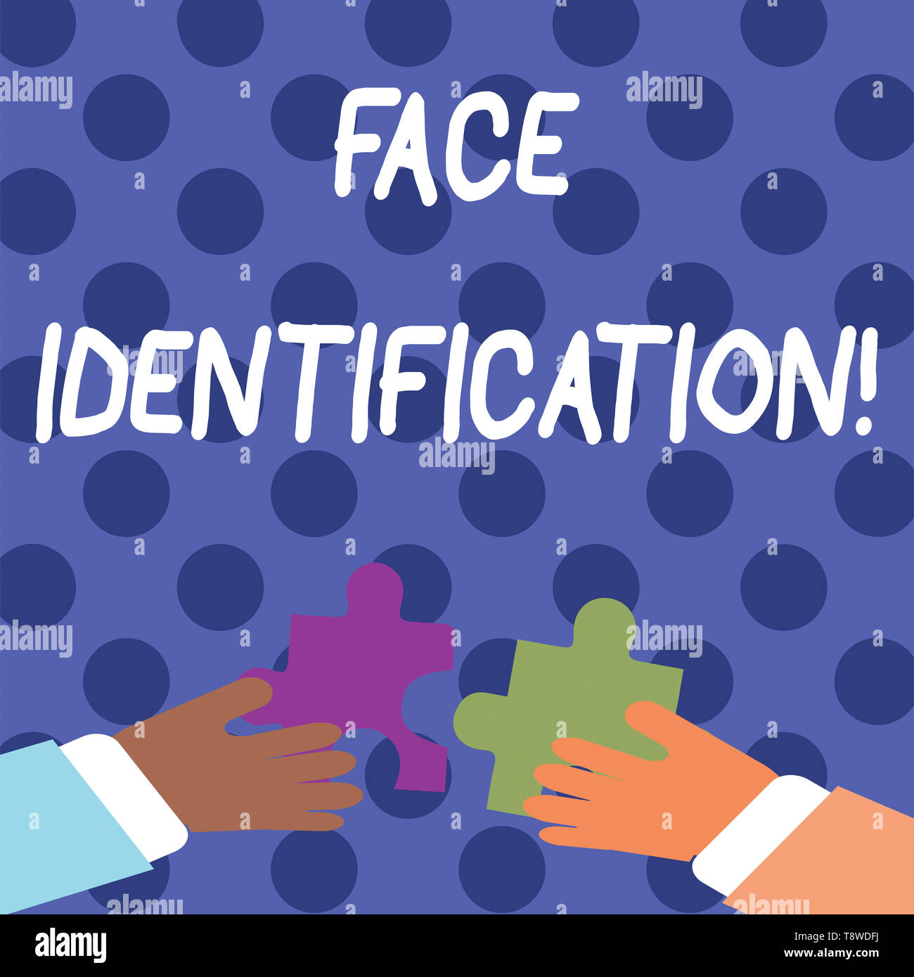 Handwriting text writing Face Identification. Conceptual photo ...