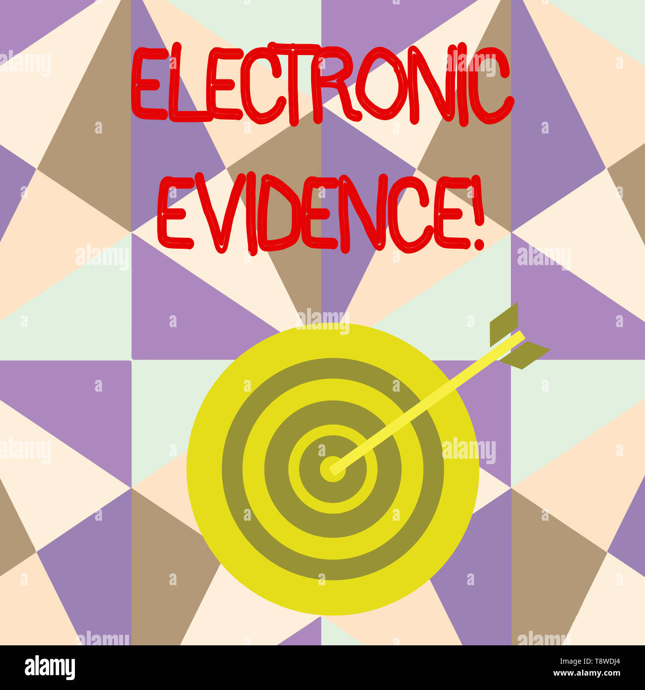 Writing note showing Electronic Evidence. Business concept for ...