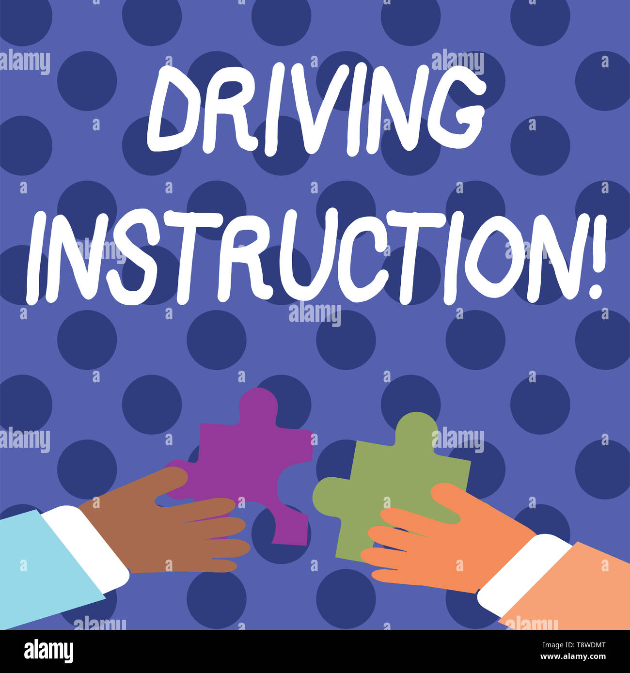 Handwriting text writing Driving Instruction. Conceptual photo detailed ...