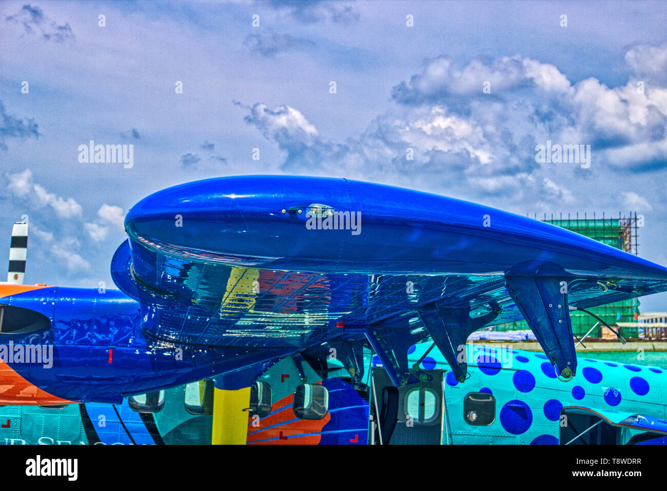 This unique photo shows the ancient but airworthy Maldives seaplanes ...