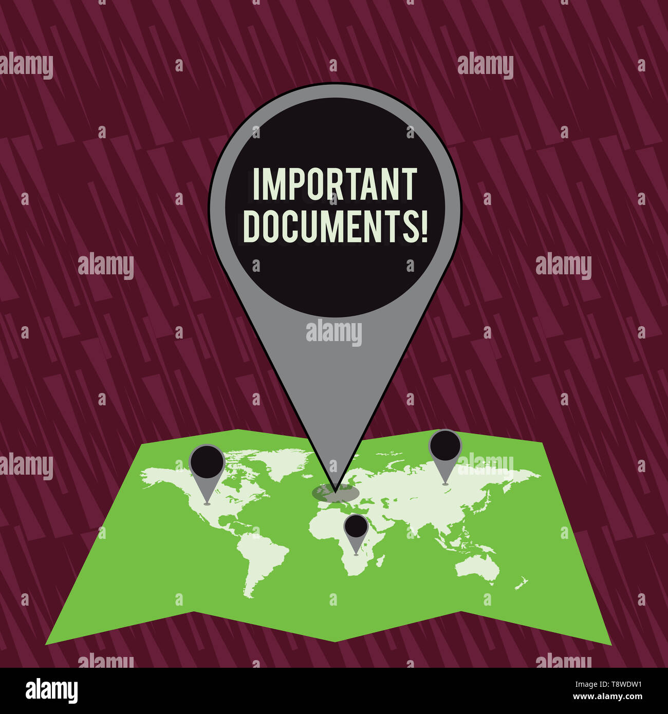 Text sign showing Important Documents. Business photo text more ...