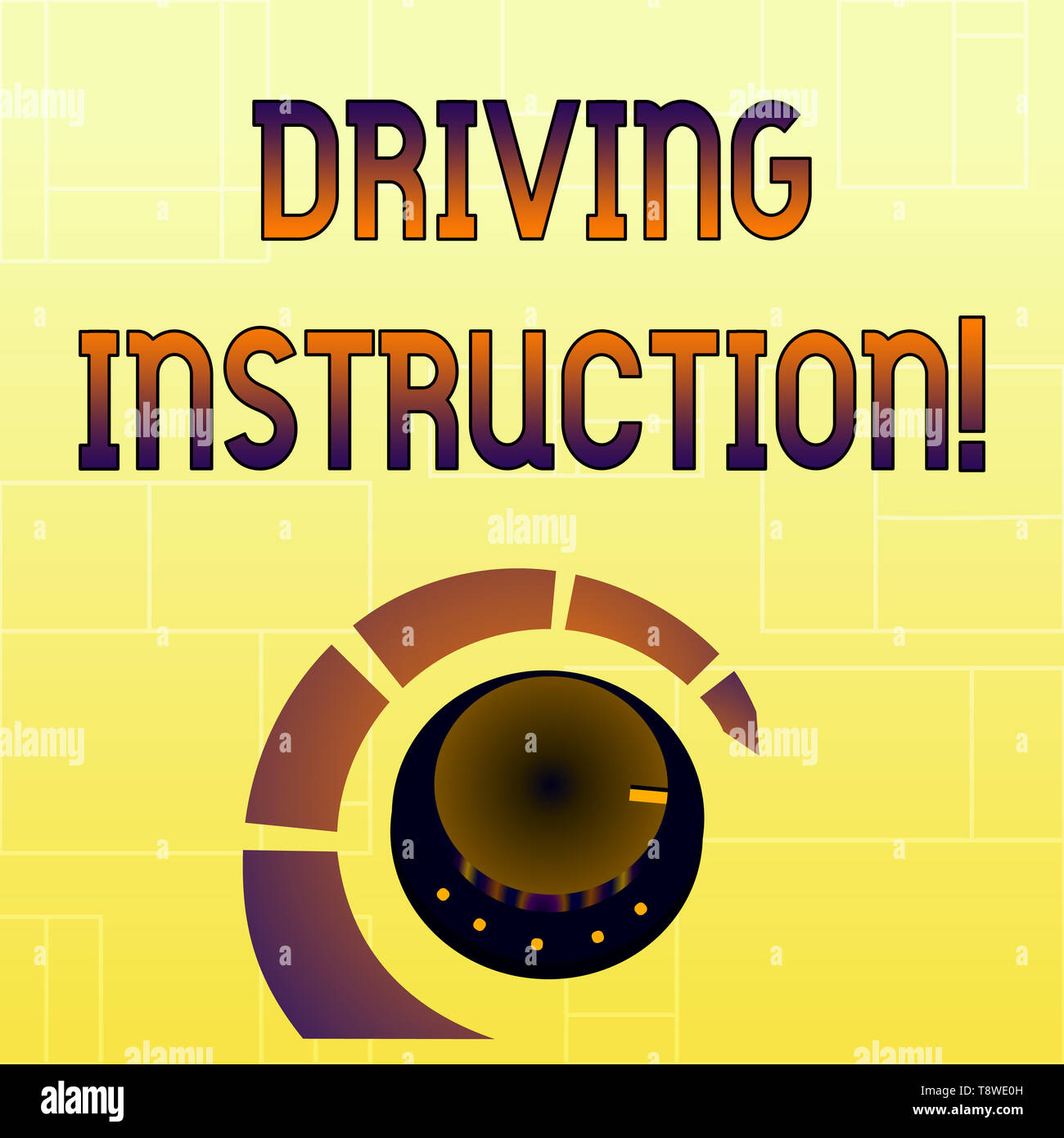 Handwriting text Driving Instruction. Conceptual photo detailed ...