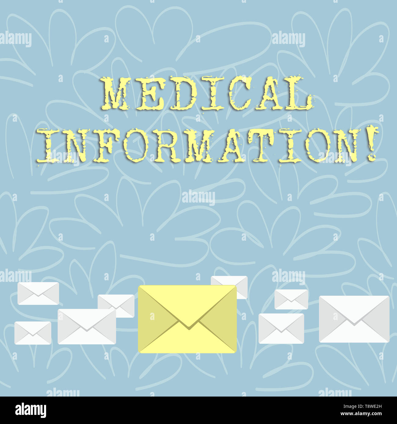 Writing note showing Medical Information. Business concept for ...