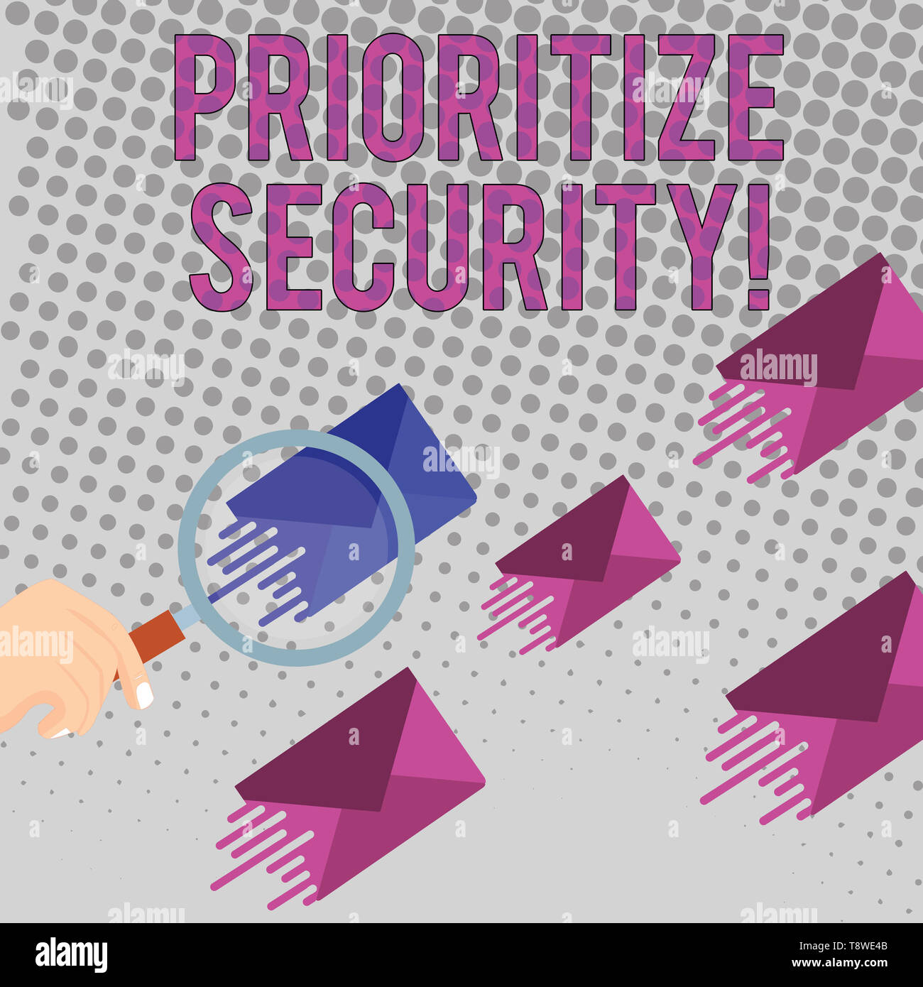 Conceptual hand writing showing Prioritize Security. Concept meaning ...