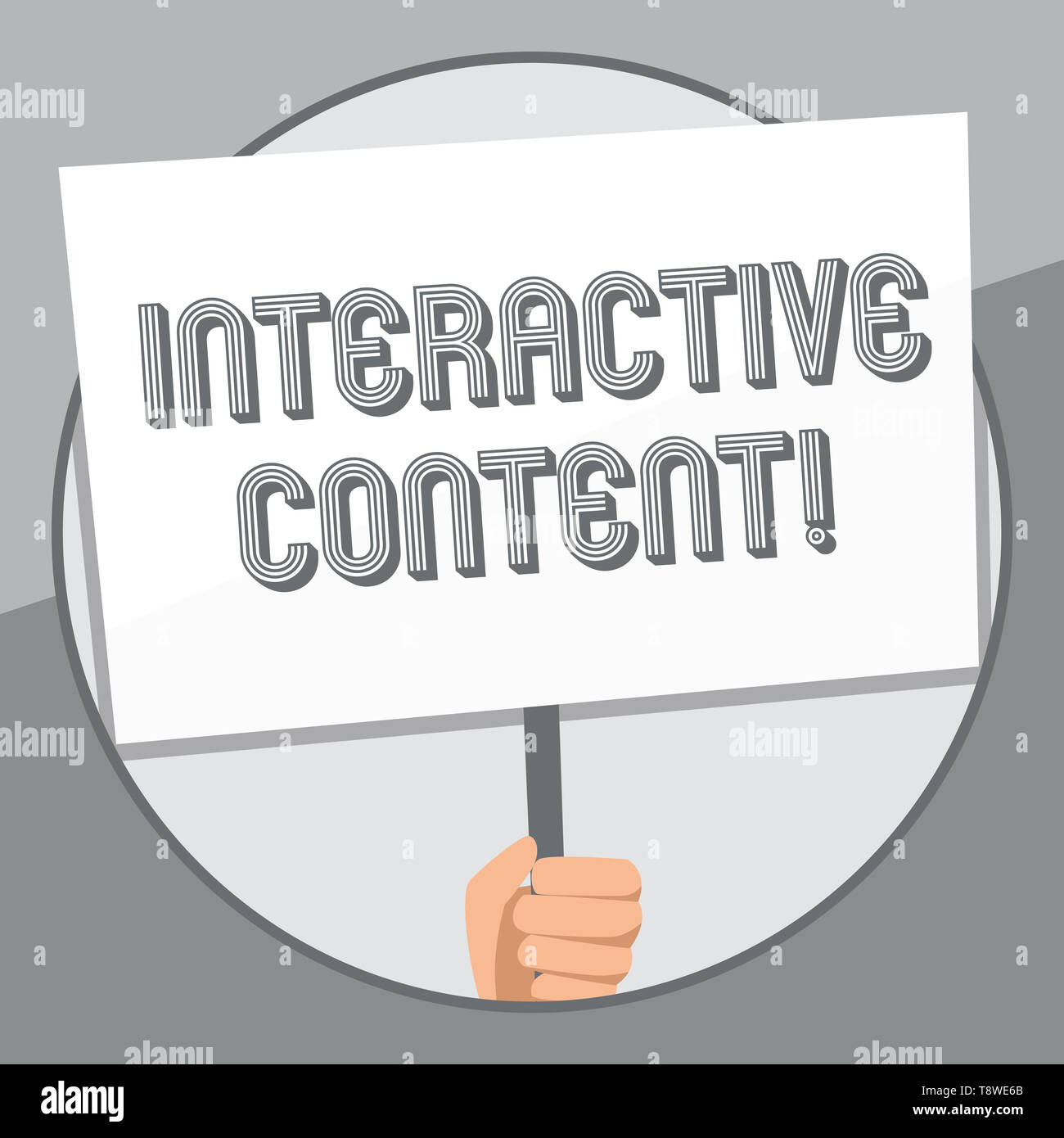 Word writing text Interactive Content. Business photo showcasing It ...