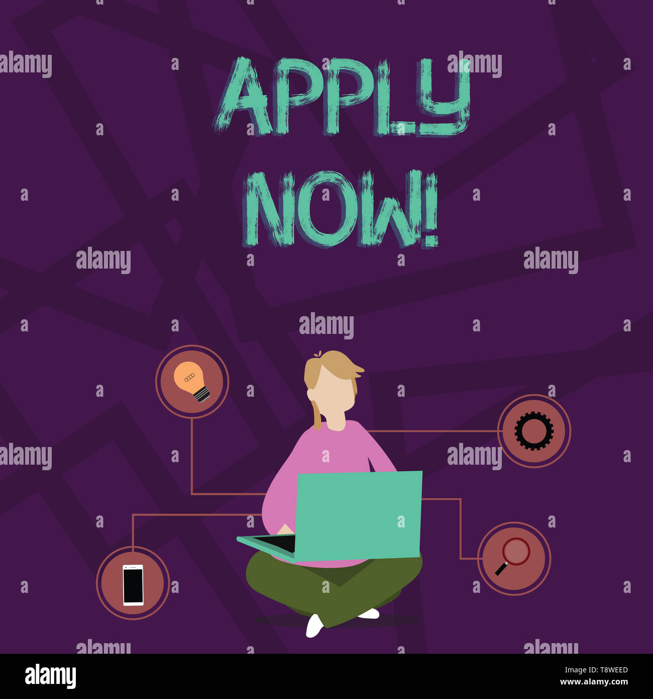 Handwriting text writing Apply Now. Conceptual photo request something ...