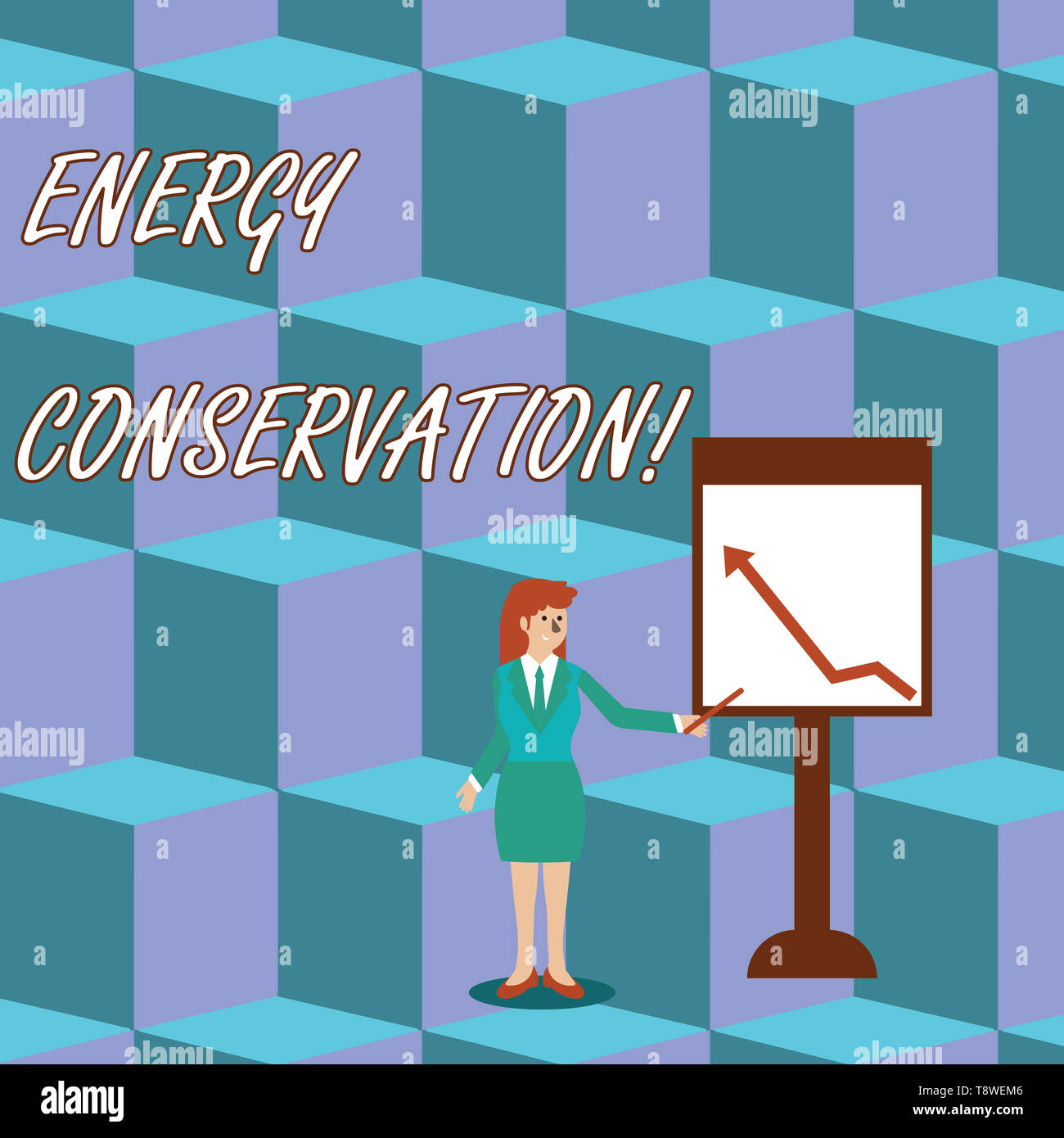 Handwriting text Energy Conservation. Conceptual photo Reduction in the ...