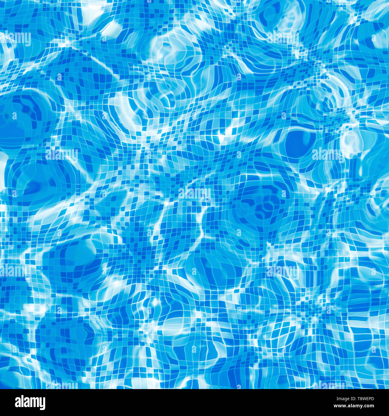 Blue clear water in swimming pool Stock Photo - Alamy