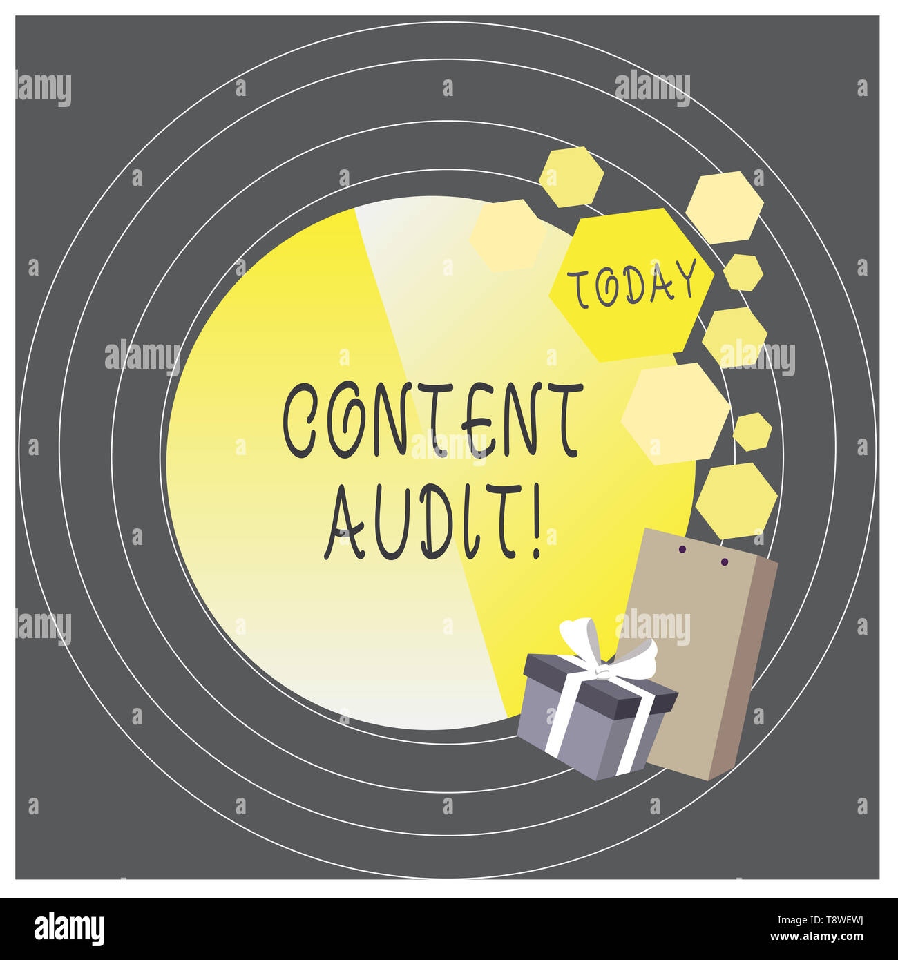 Writing note showing Content Audit. Business concept for process of ...
