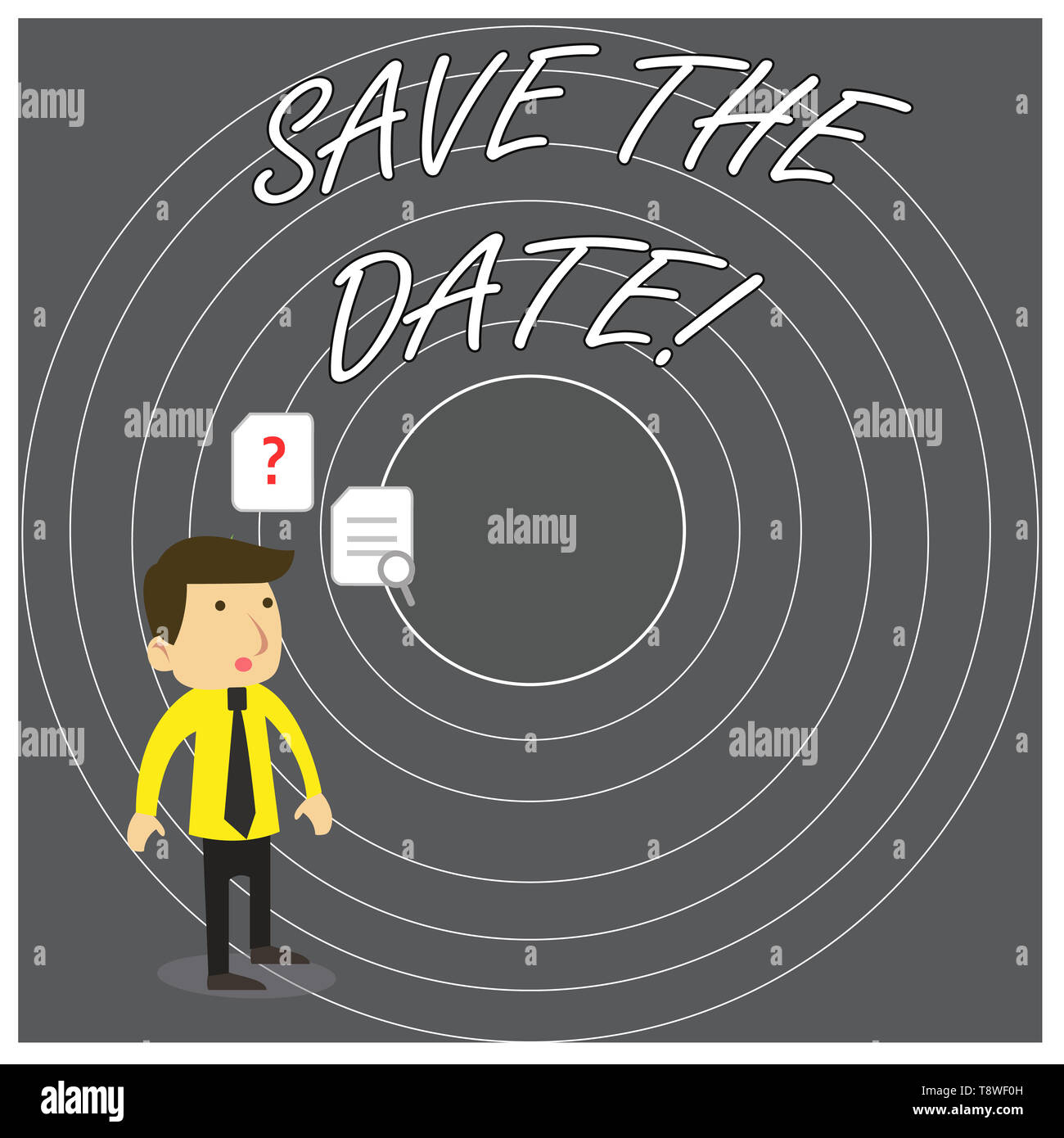 Writing note showing Save The Date. Business concept for remember not schedule anything else on ...