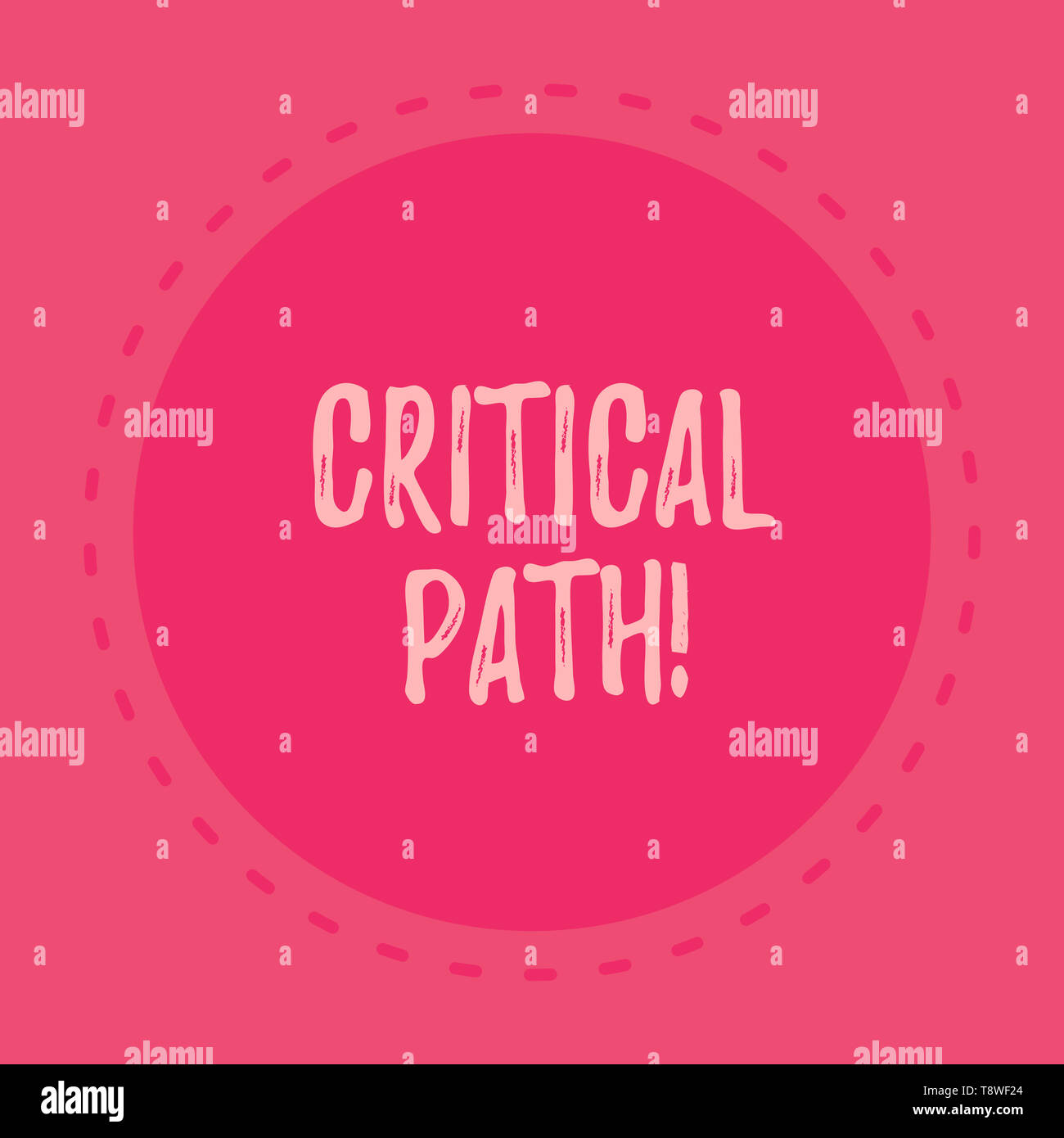 Handwriting Text Writing Critical Path Conceptual Photo Sequence Of Stages Of A Project