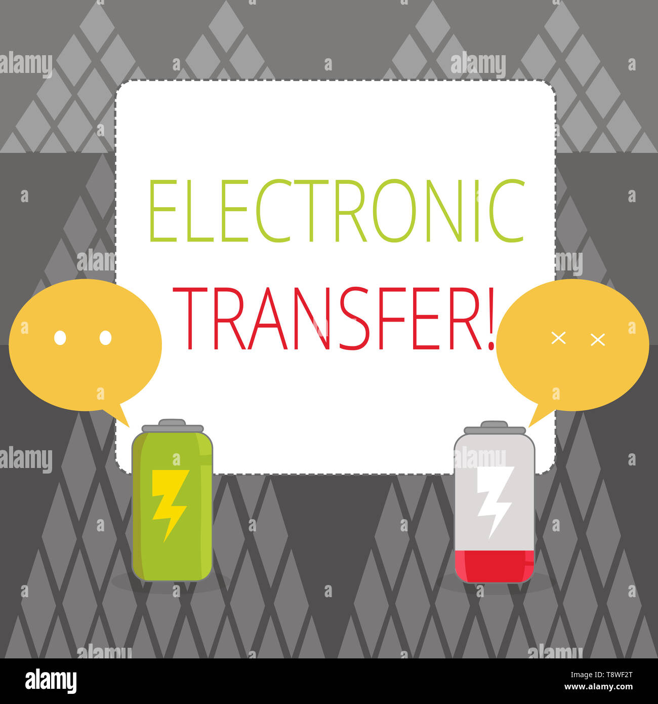 Text sign showing Electronic Transfer. Business photo showcasing ...