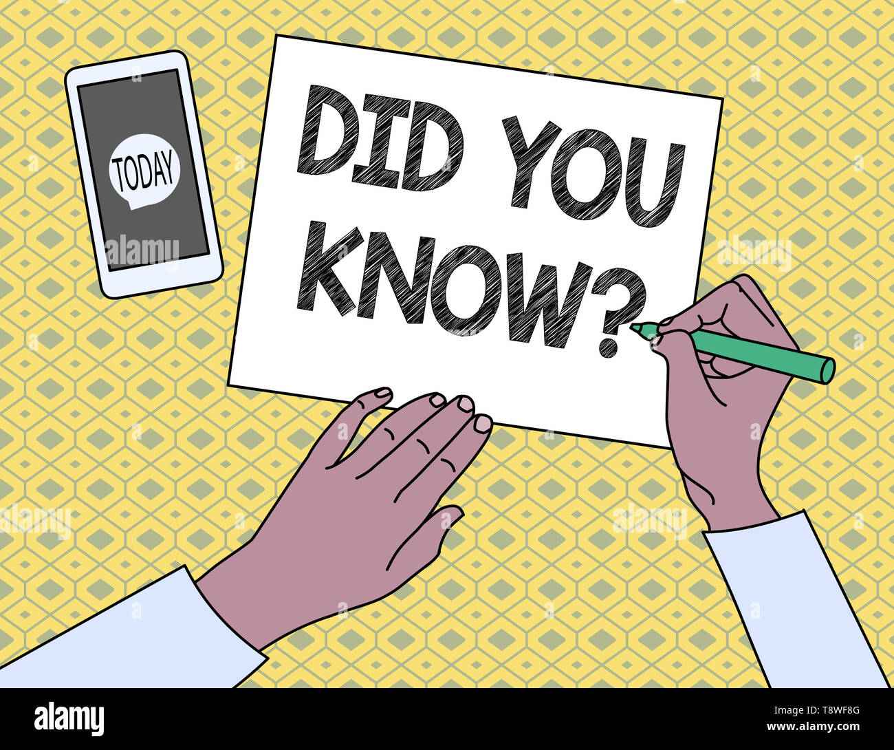 Handwriting text writing Did You Know Question. Conceptual photo when ...