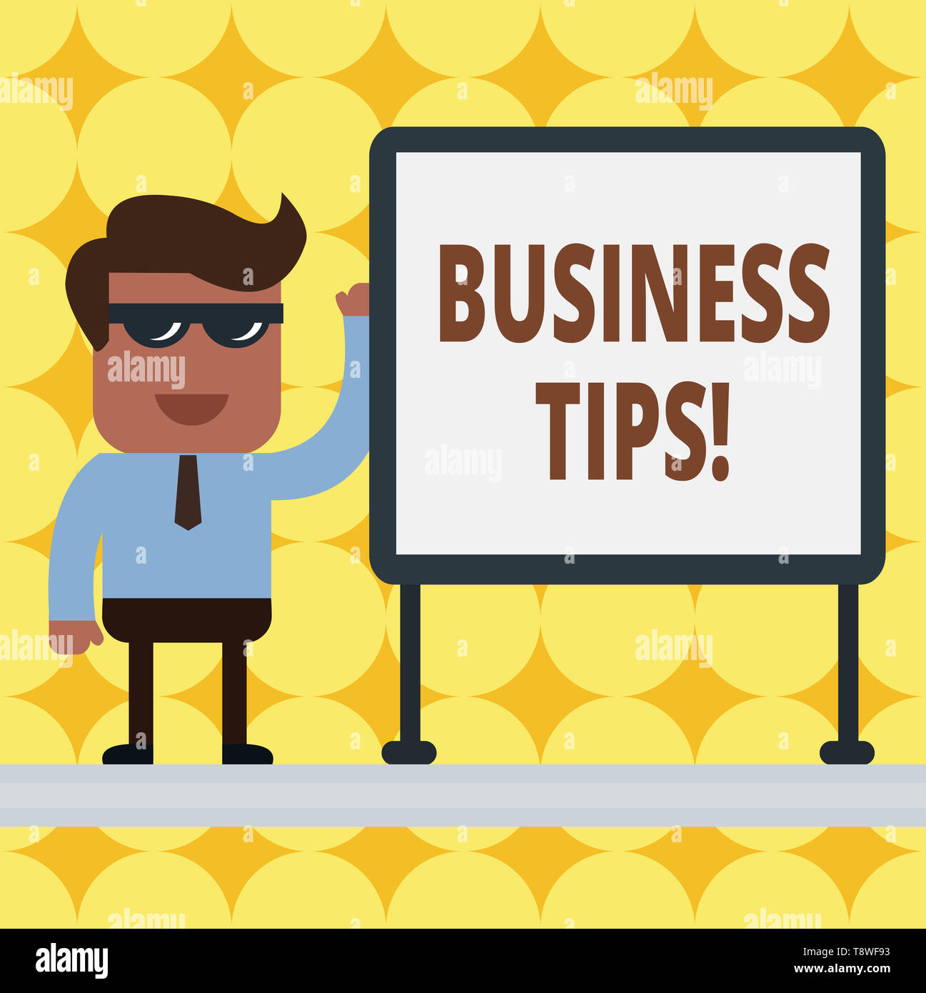 Writing note showing Business Tips. Business concept for tricks or ...