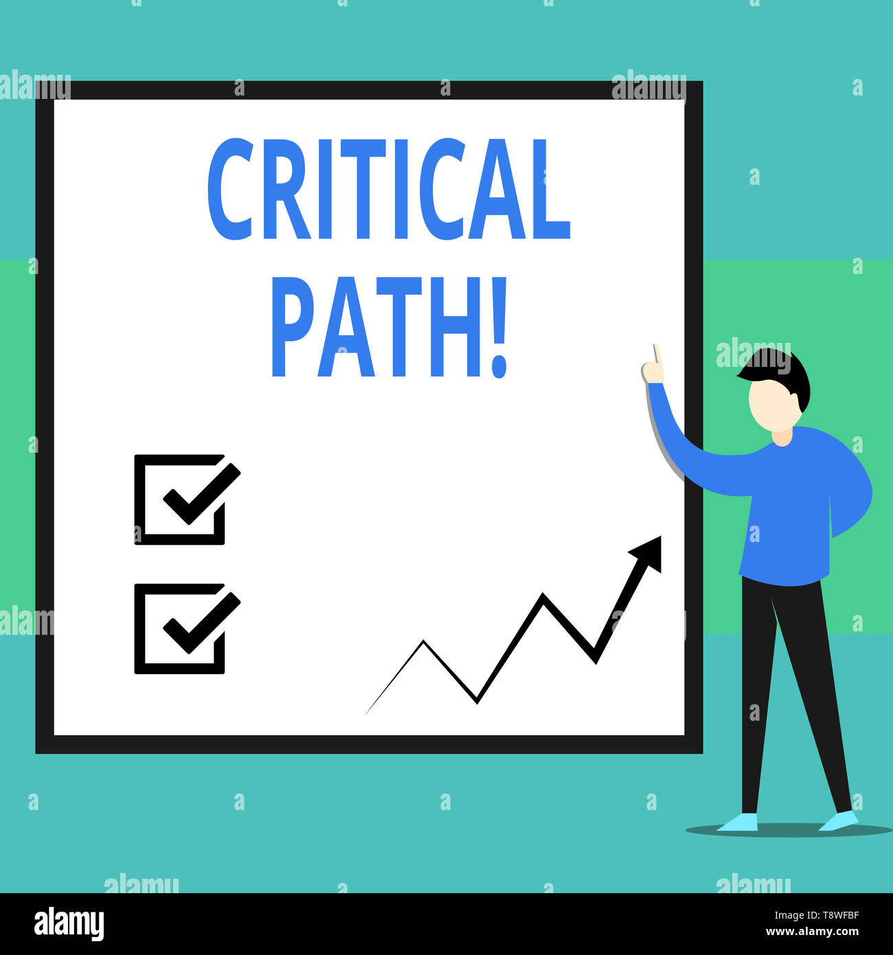 Conceptual hand writing showing Critical Path. Concept meaning sequence ...